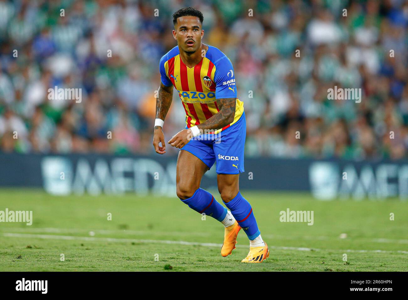 Sevilla, Spain. 04th June, 2023. Justin Kluivert of Valencia during the ...