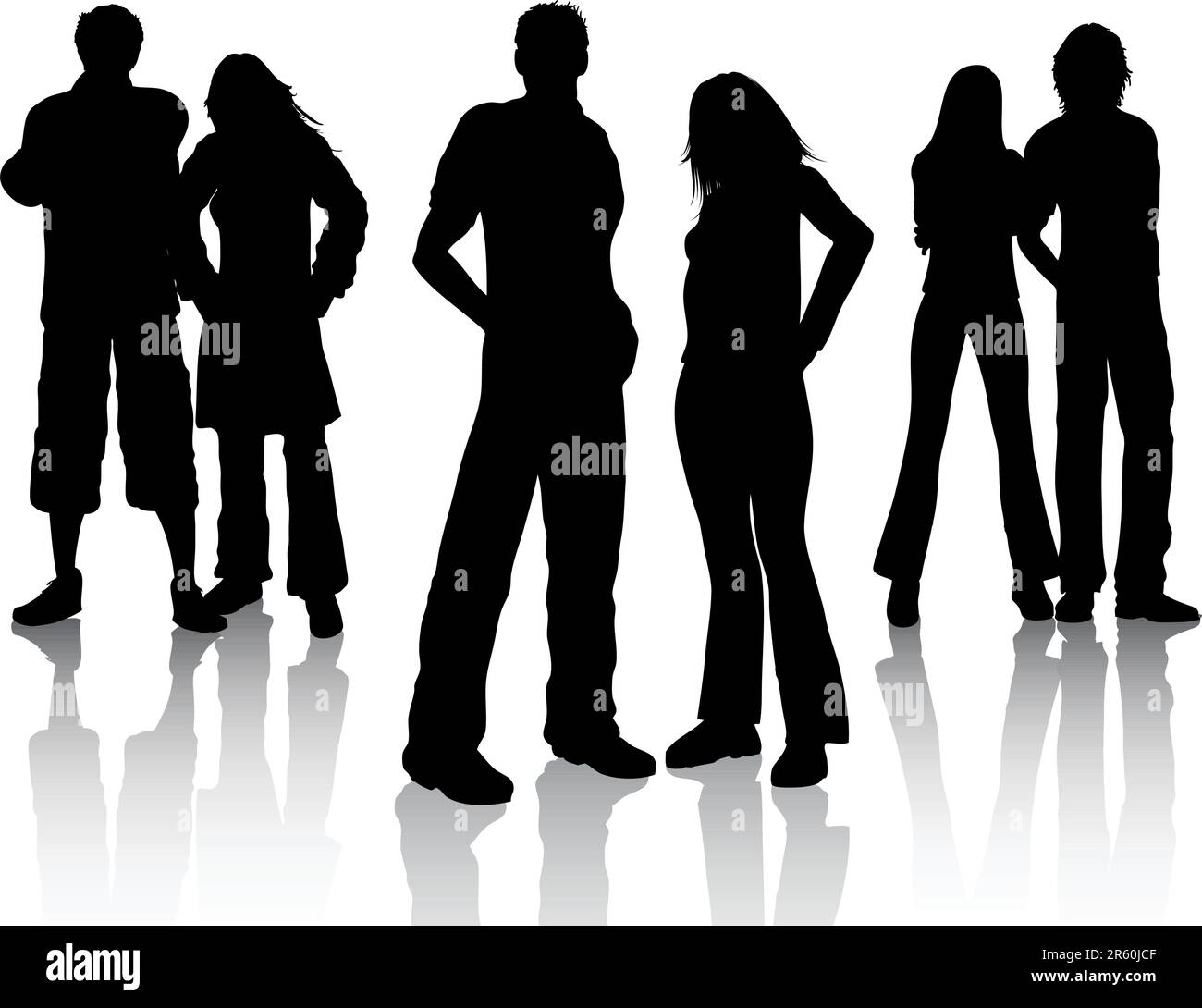 A group women Stock Vector Images - Alamy
