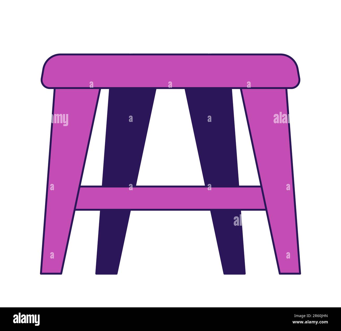 Stool seat flat vector cartoon icon Stock Vector Image & Art - Alamy