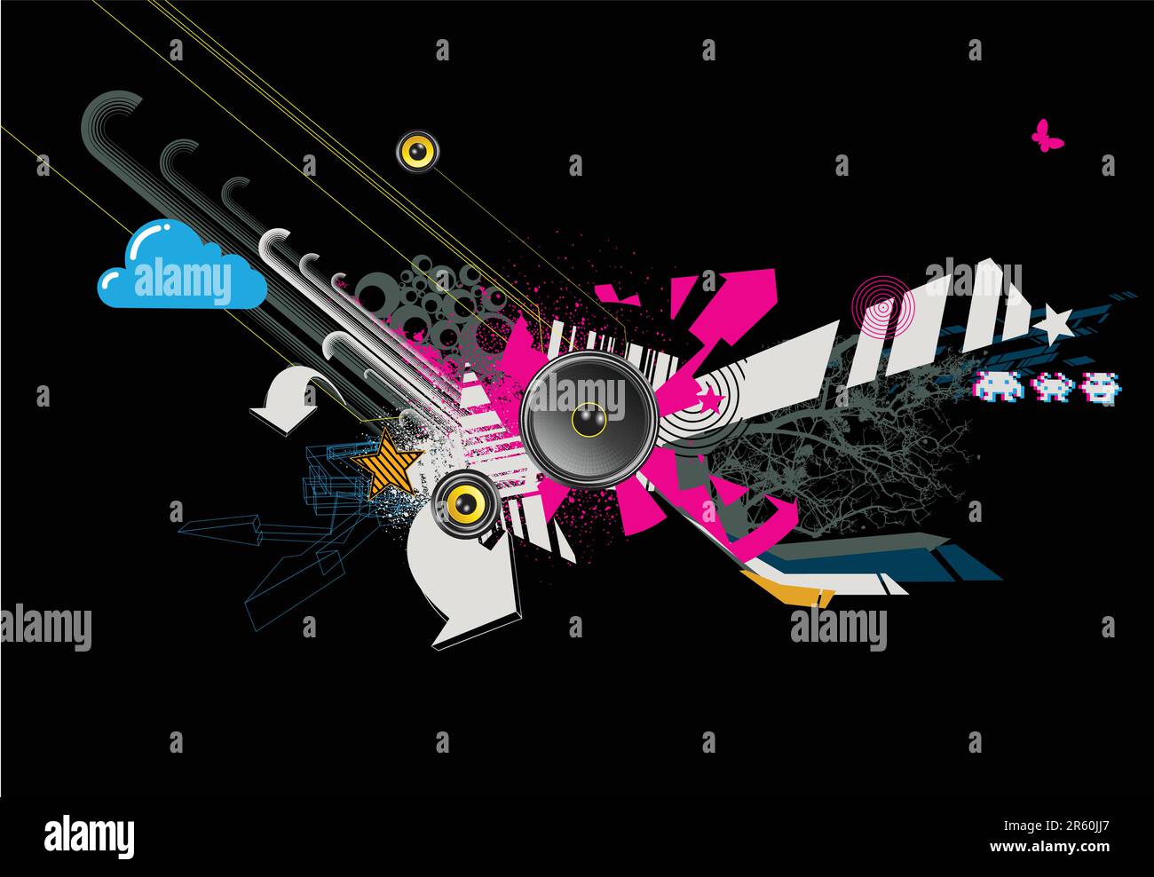 Graffiti urban scene Stock Vector Images - Alamy