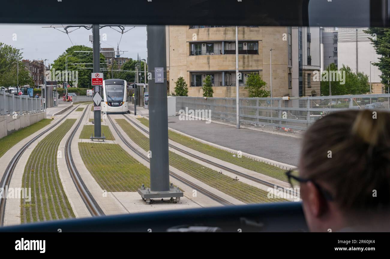 Trams from newhaven edinburgh hi-res stock photography and images - Alamy