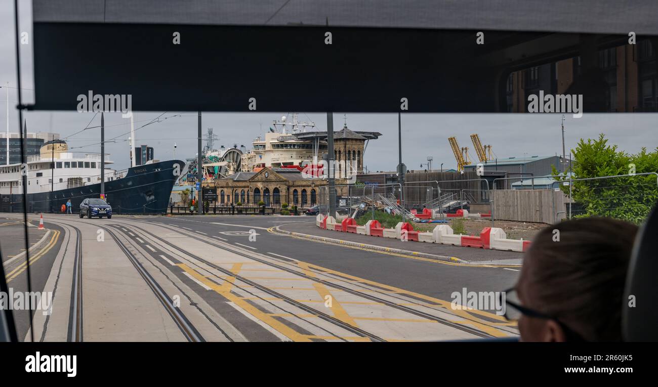 Edinburgh, Scotland, UK, 06 June 2023. Trams to Newhaven: After 3.5 years the extension to the ...