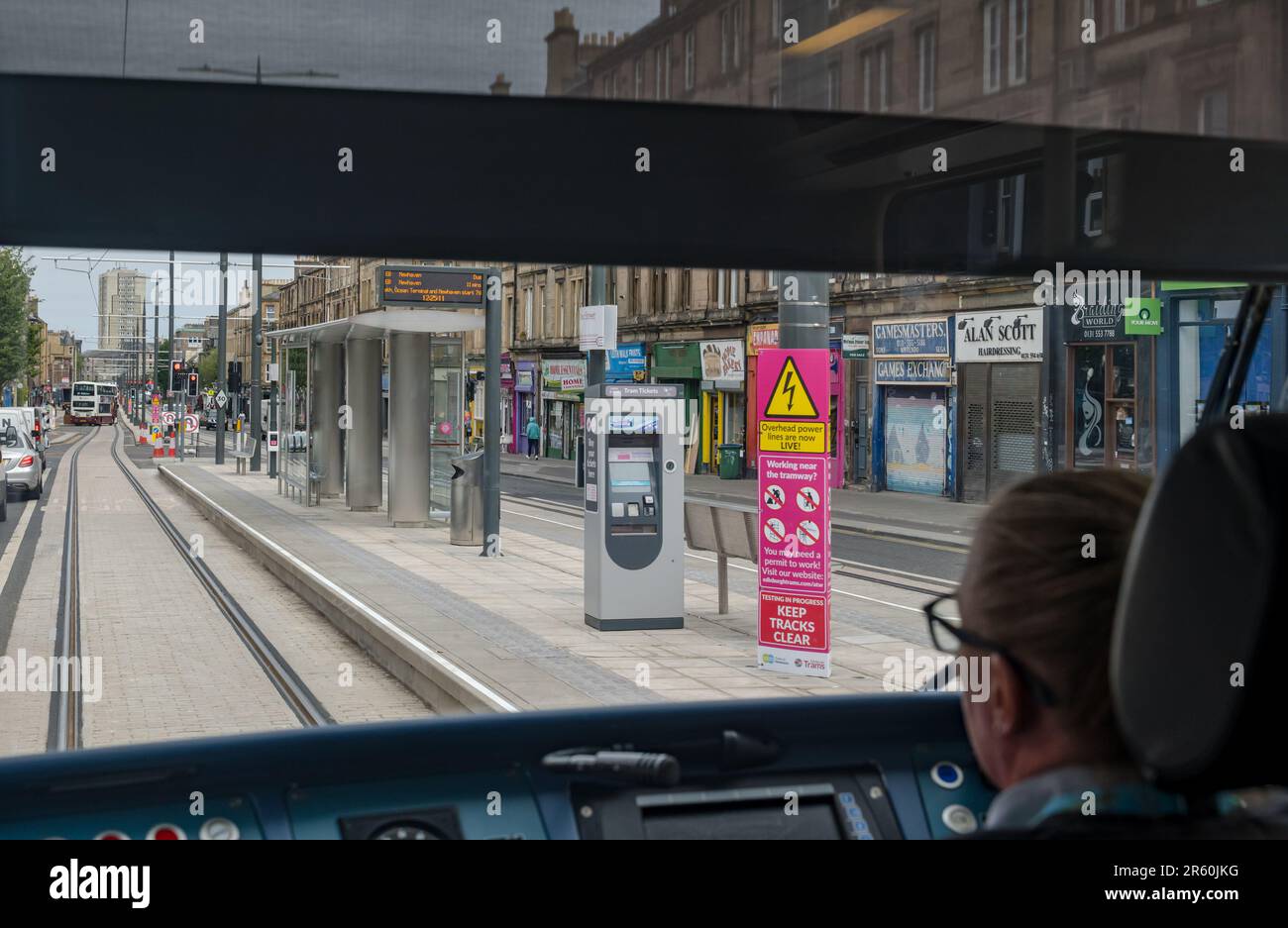 Edinburgh, Scotland, UK, 06 June 2023. Trams to Newhaven: After 3.5 years the extension to the ...