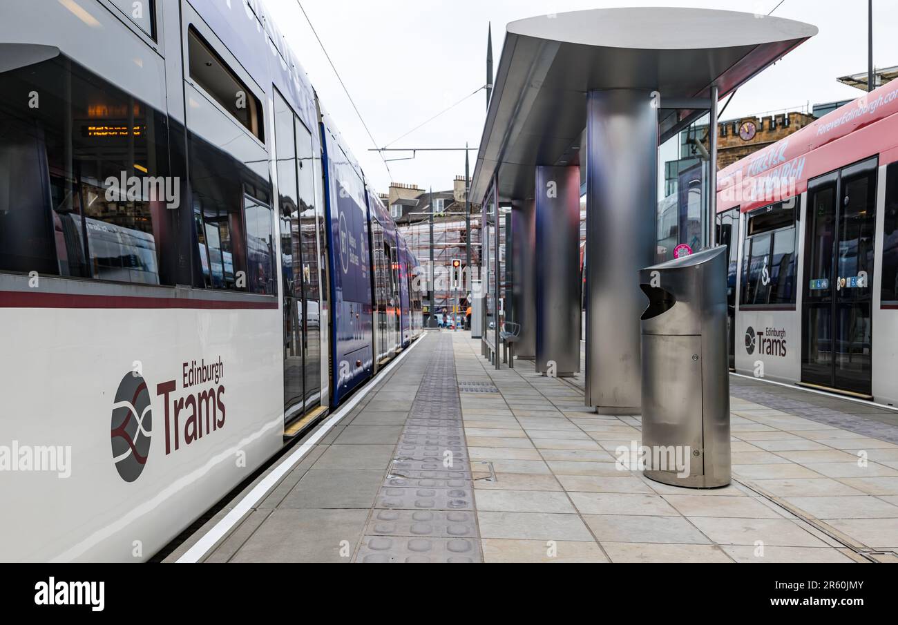 Edinburgh, Scotland, UK, 06 June 2023. Trams to Newhaven: After 3.5 years the extension to the ...