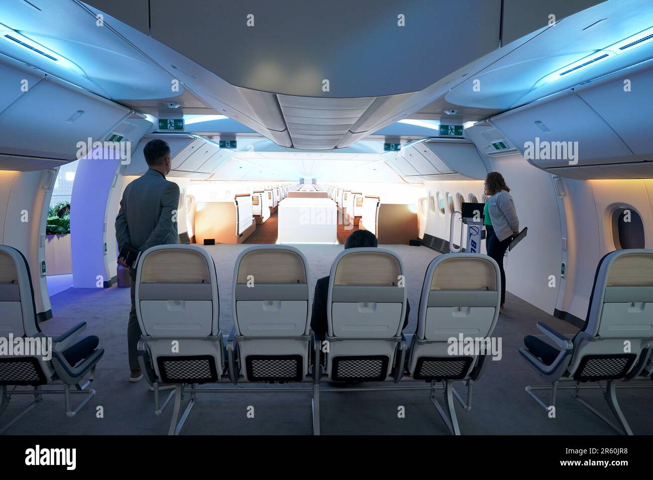 Hamburg, Germany. 06th June, 2023. A look inside the mock-up of a ...