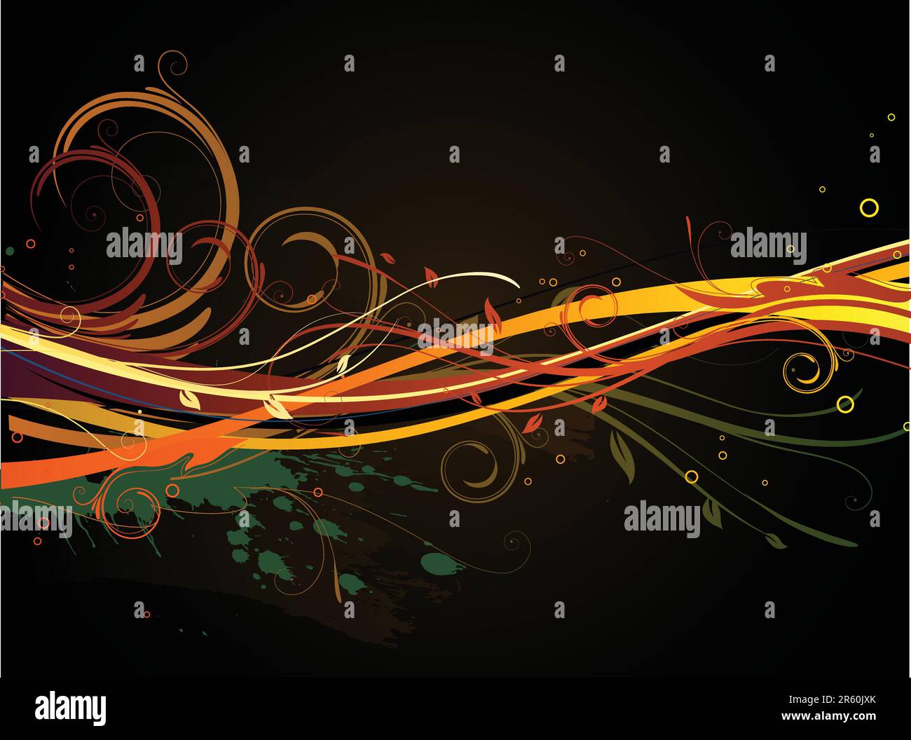 Vector illustration of Floral Decorative background Stock Vector Image ...