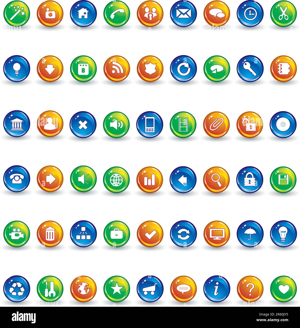 Recycle sign orange garbage Stock Vector Images - Alamy