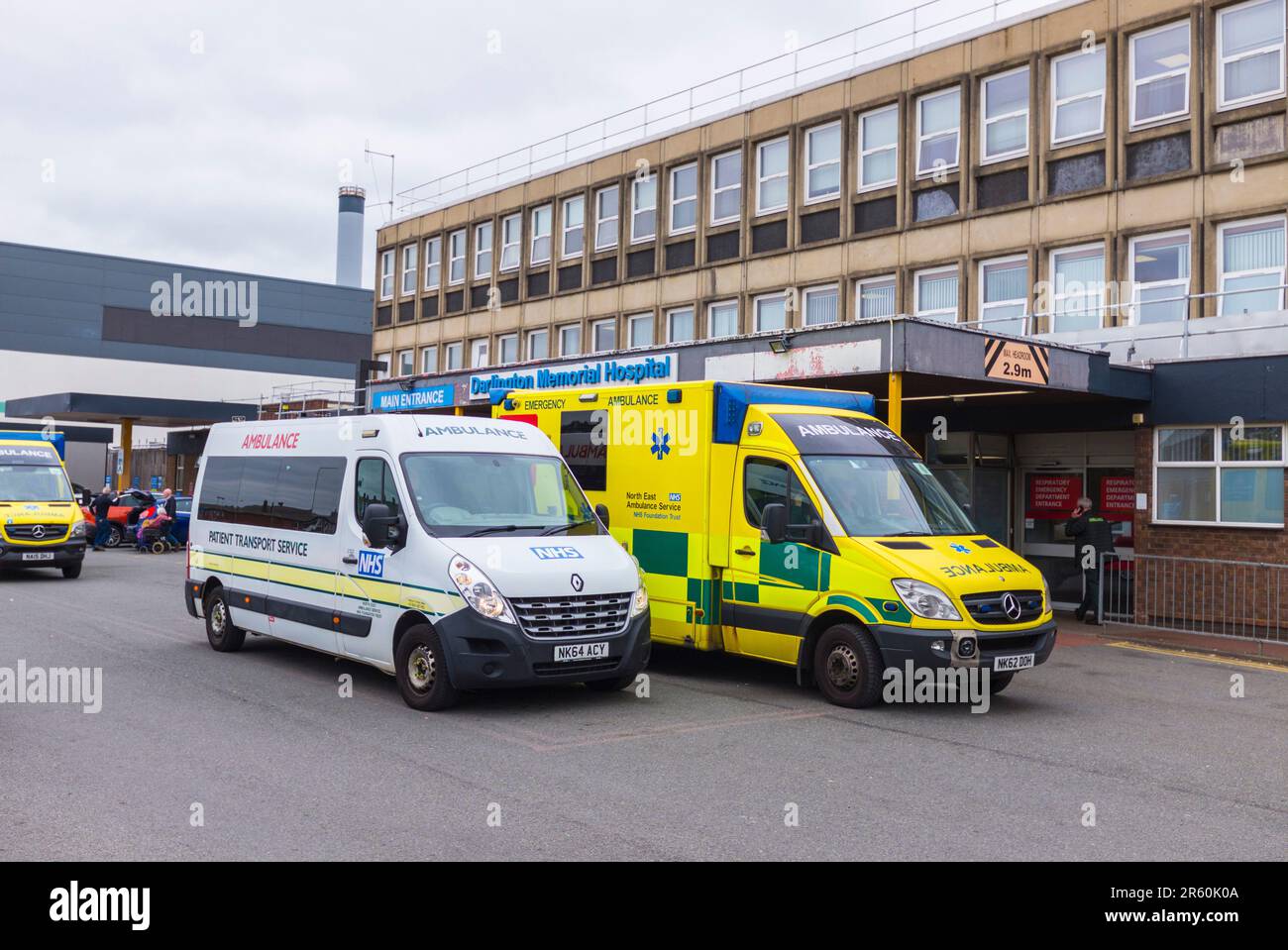 Ambulances parked outside Darlington Memorial Hospital,Darlington ...
