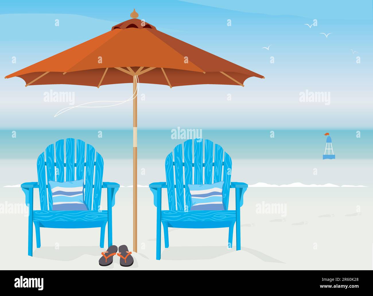 Relaxing breeze Stock Vector Images - Alamy