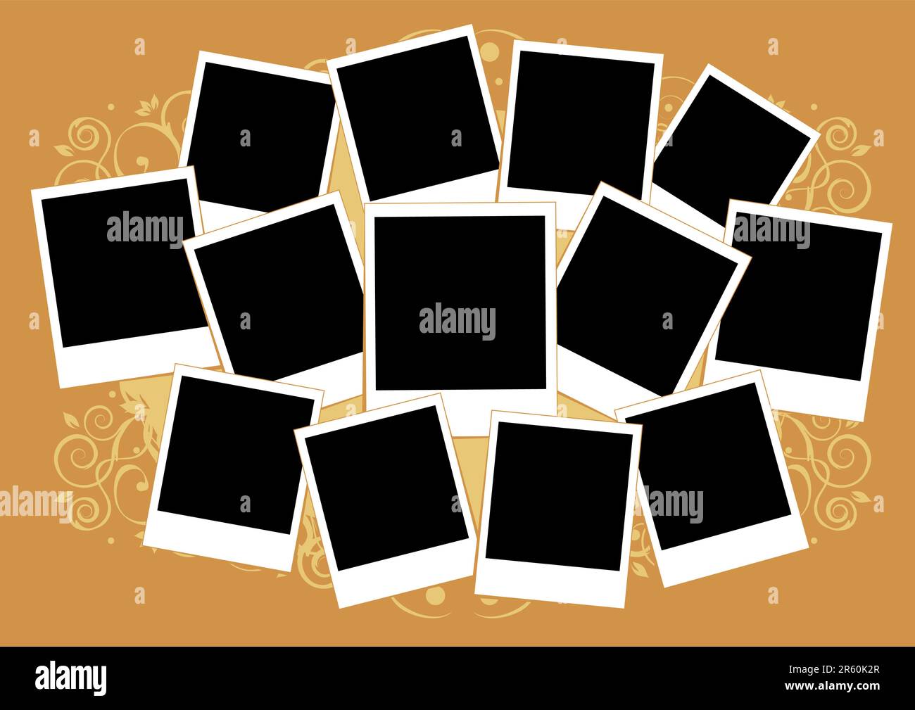 Collage of photos. Template. Insert your picture into frame Stock ...