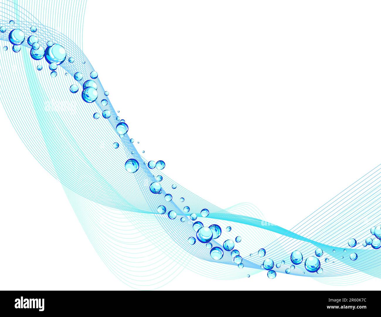 Abstract water vector background with bubbles of air Stock Vector Image ...