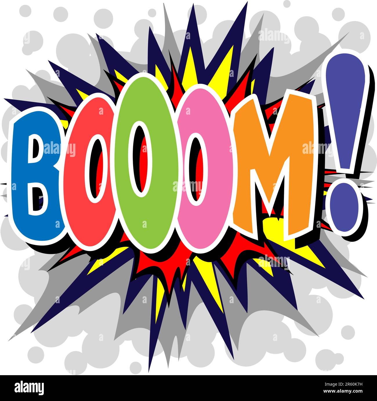 A Boom Comic Book Illustration Stock Vector Image & Art - Alamy