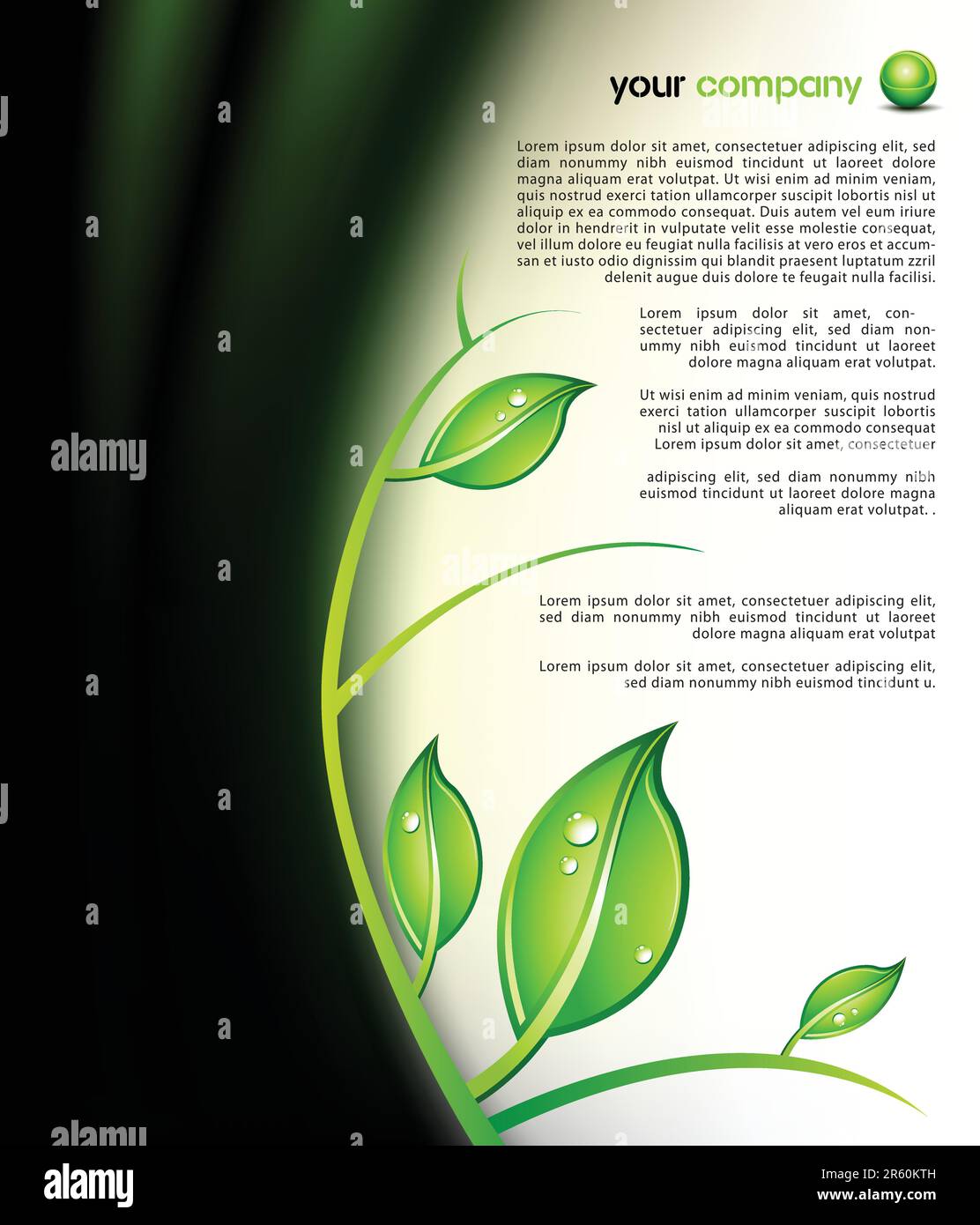 green design template - easy to edit vector EPS file Stock Vector Image ...