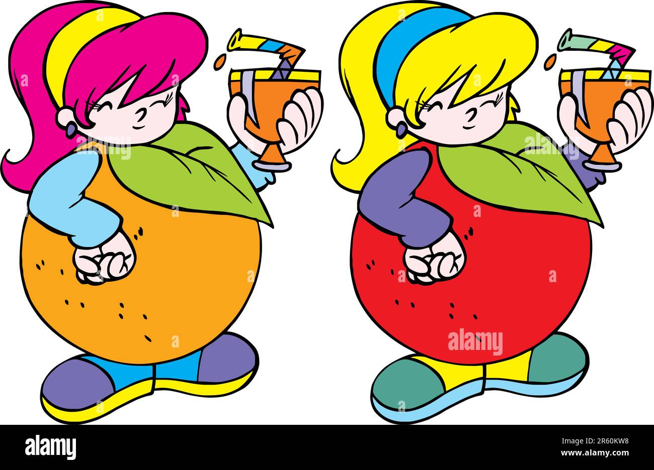 Illustration kid girl wearing Stock Vector Images - Alamy