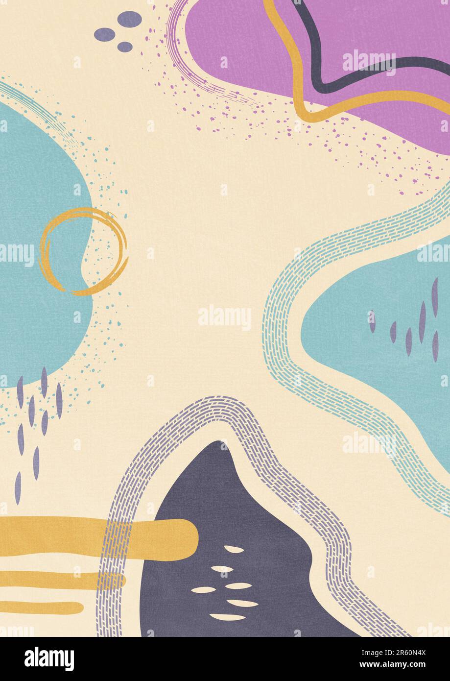 Abstract template design with curvy shapes and some light texture ...