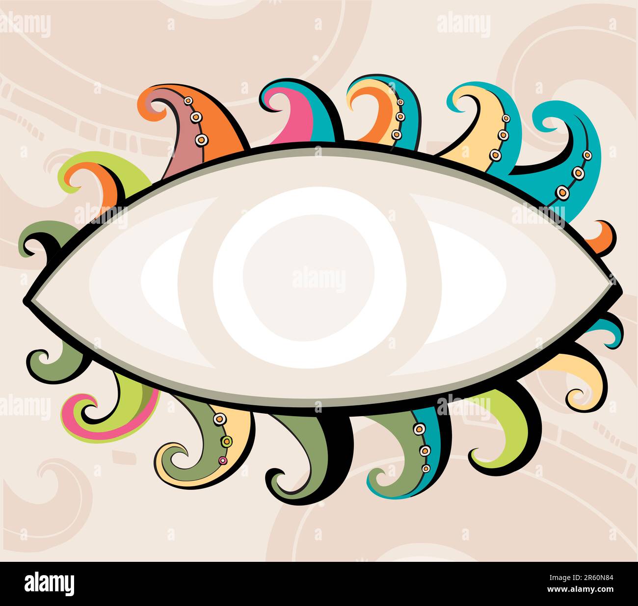Decorative eye - vector frame Stock Vector Image & Art - Alamy