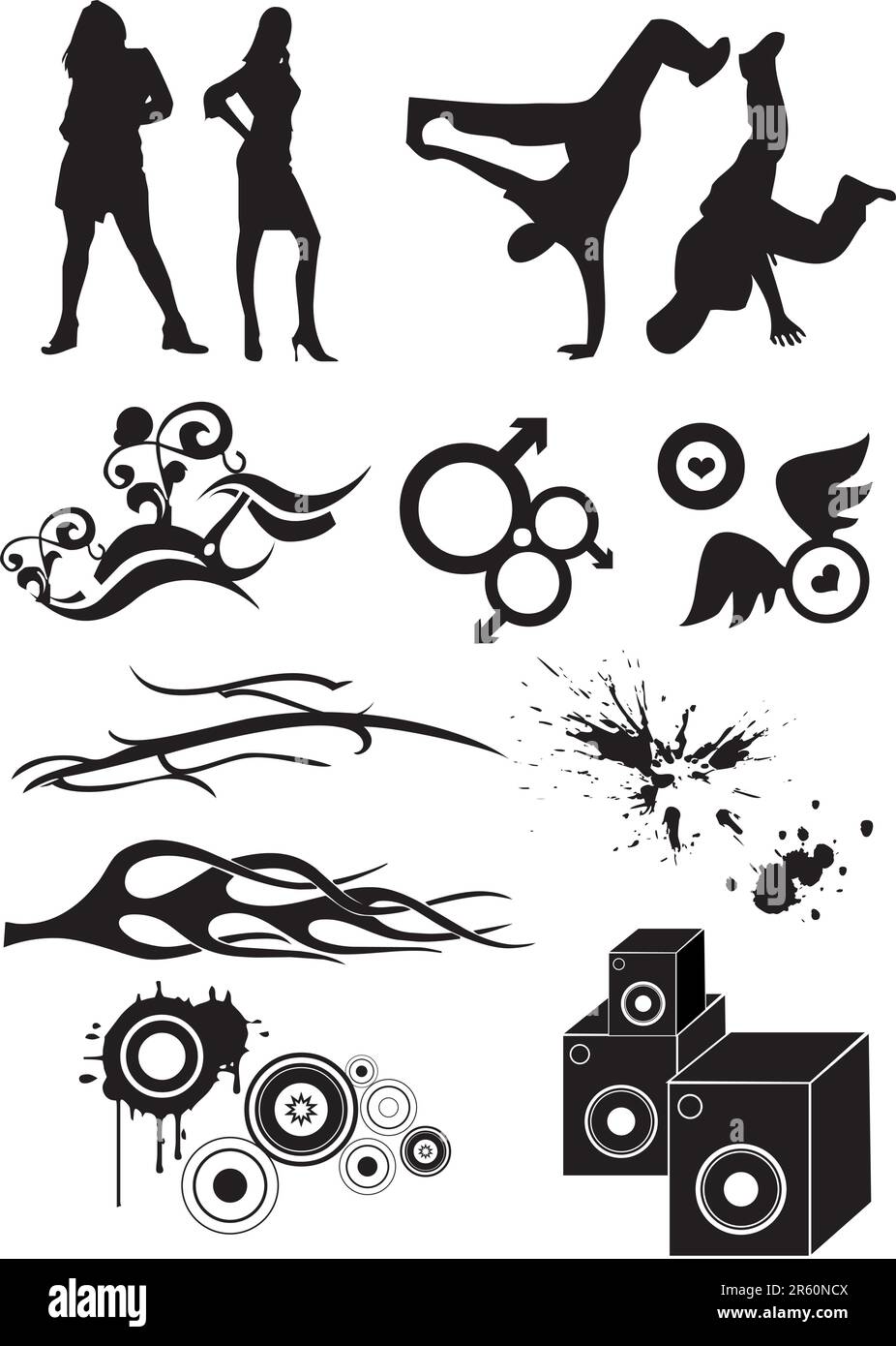 Hip Hop Dancer Tattoo Designs