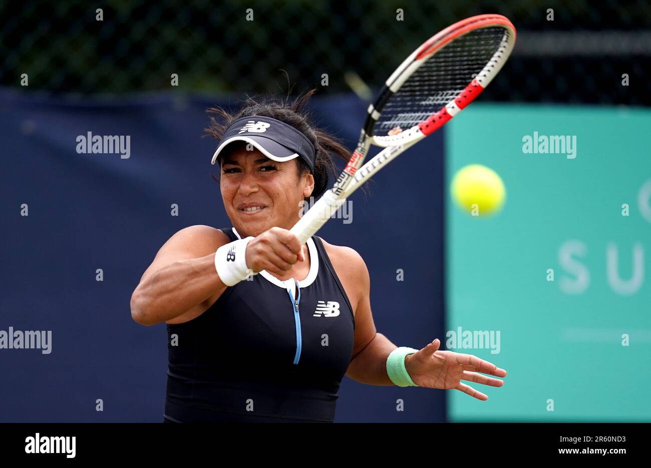 Great Britain's Heather Watson in action during the Women's Singles 1st ...