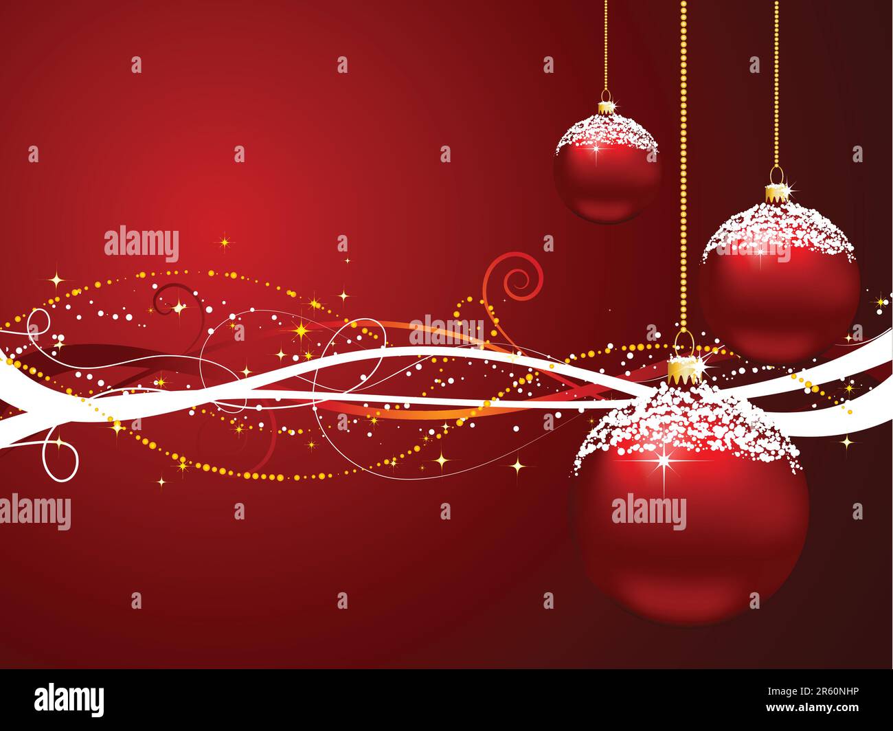 Christmas baubles background on Stock Vector Images - Alamy