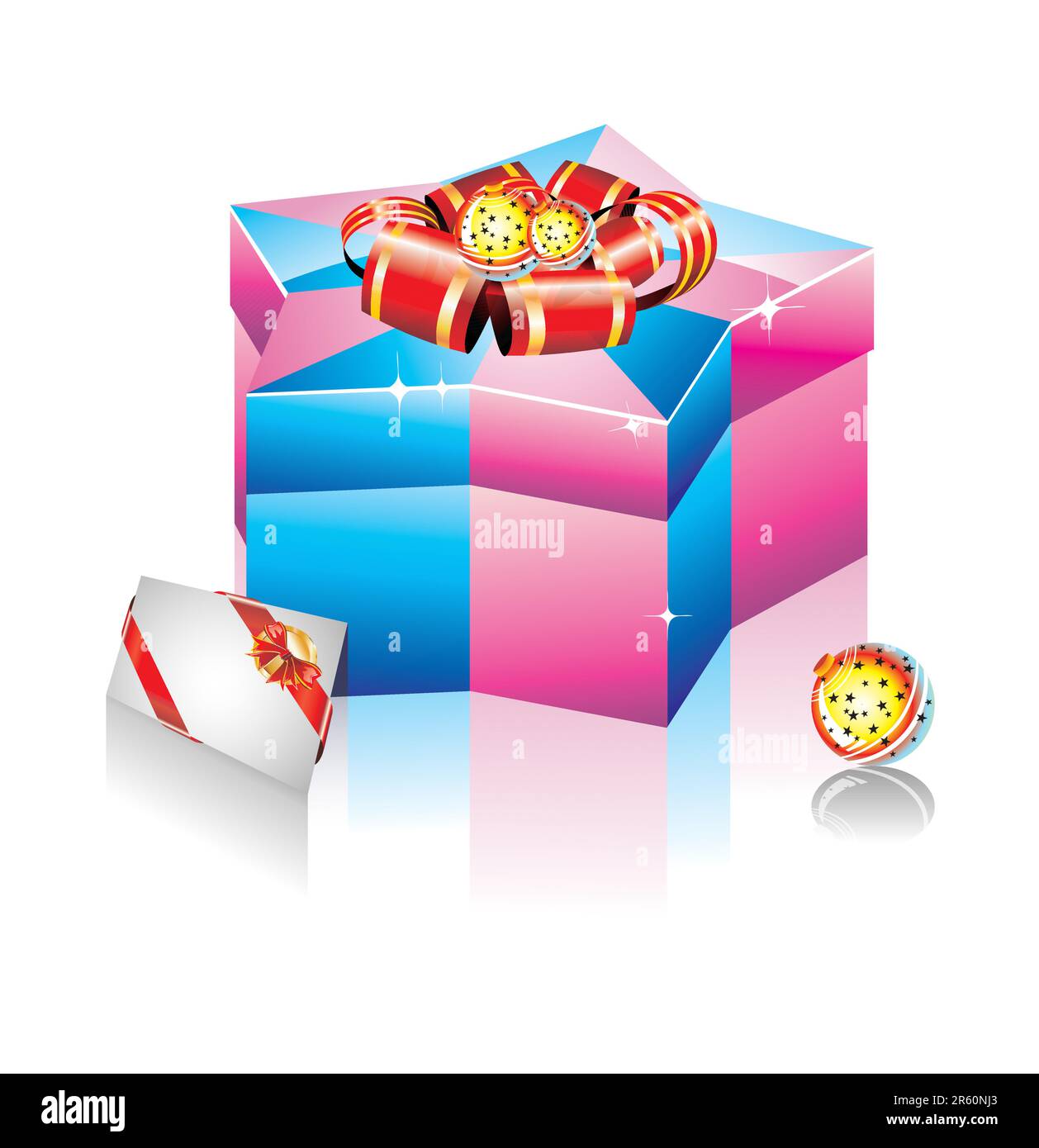 Gift boxes small white Stock Vector Images - Alamy