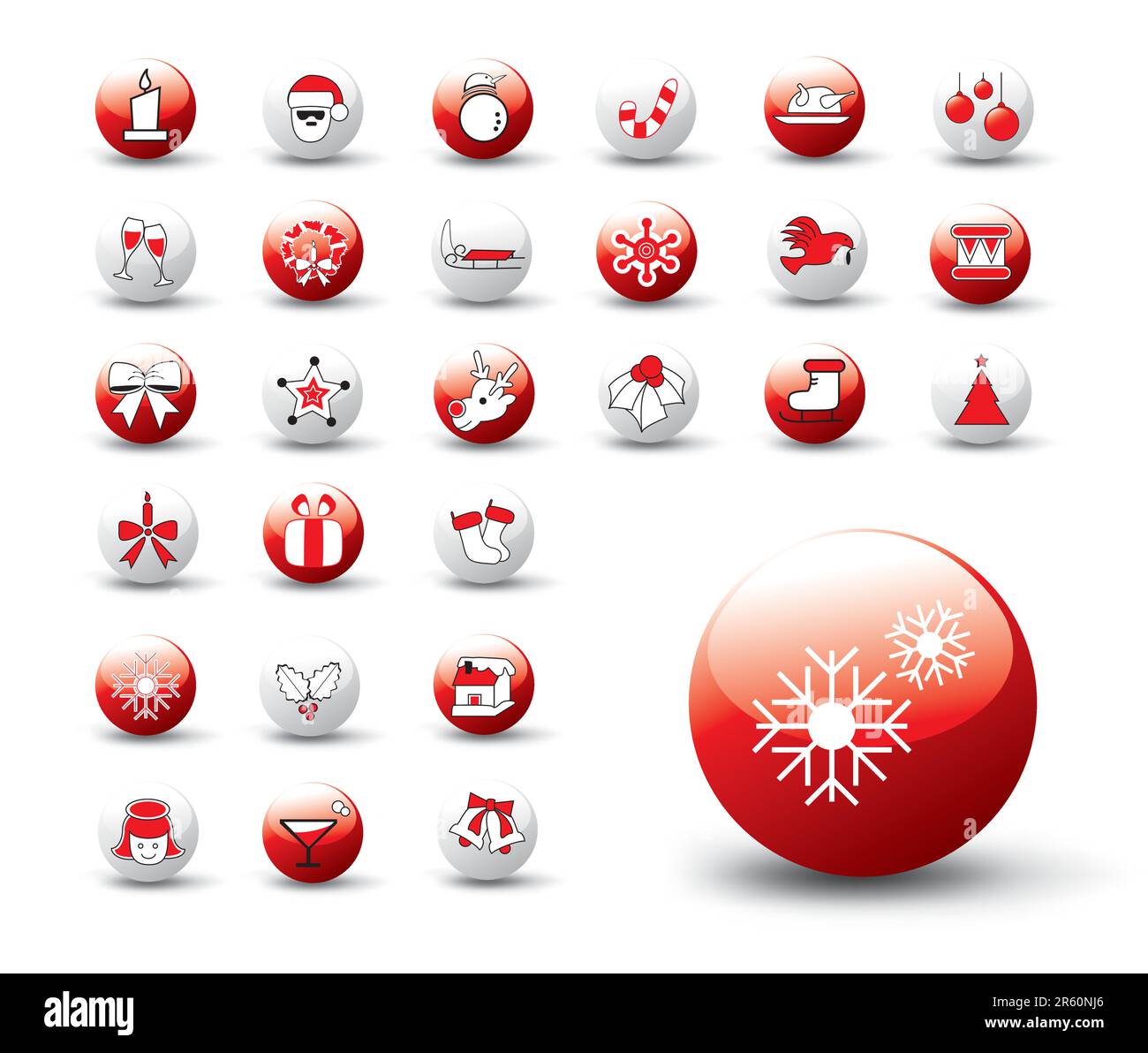Christmas icons - easy to edit vector EPS file Stock Vector Image & Art ...