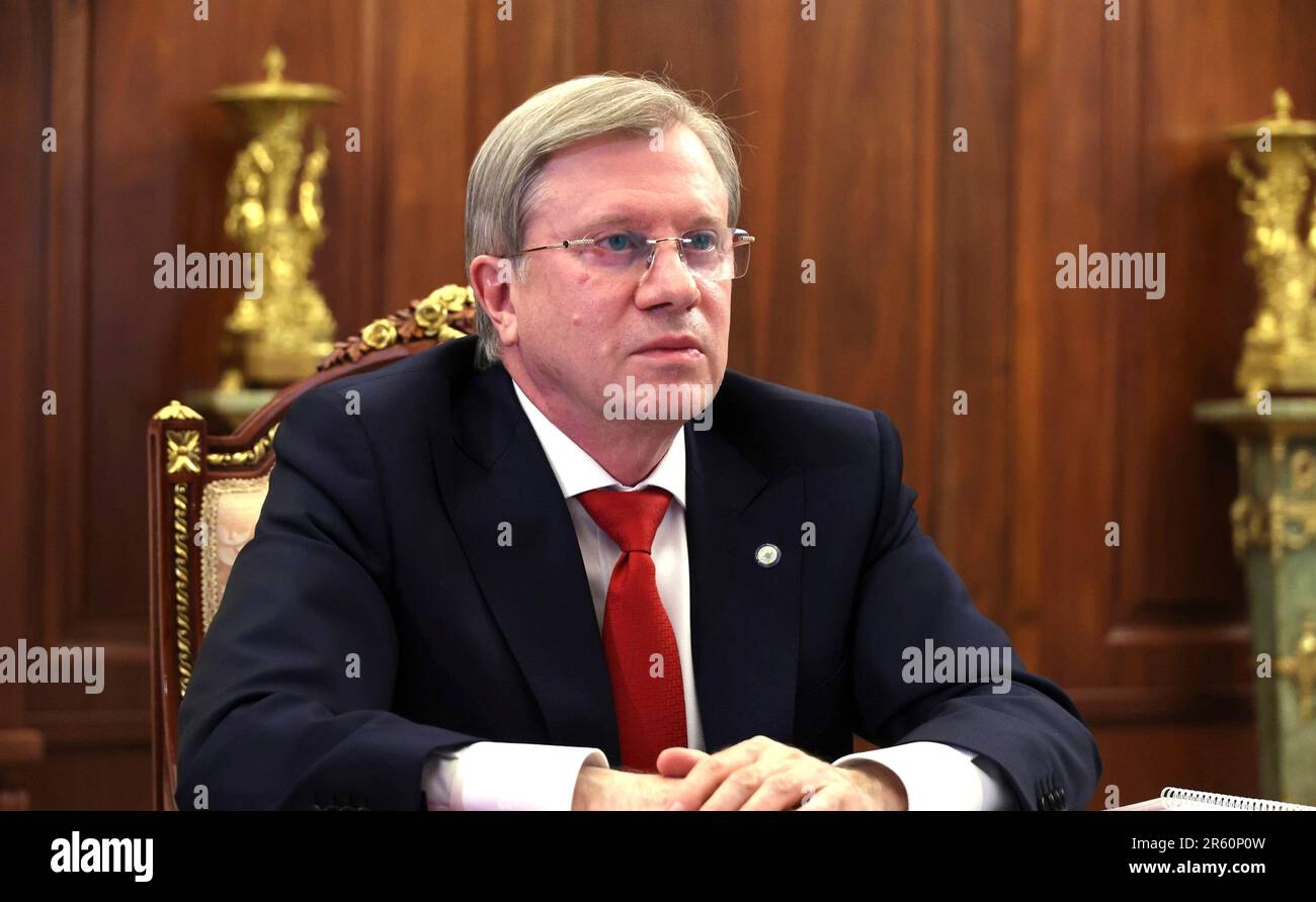 Moscow, Russia. 05th June, 2023. Minister of Transport Vitaly Savelyev ...