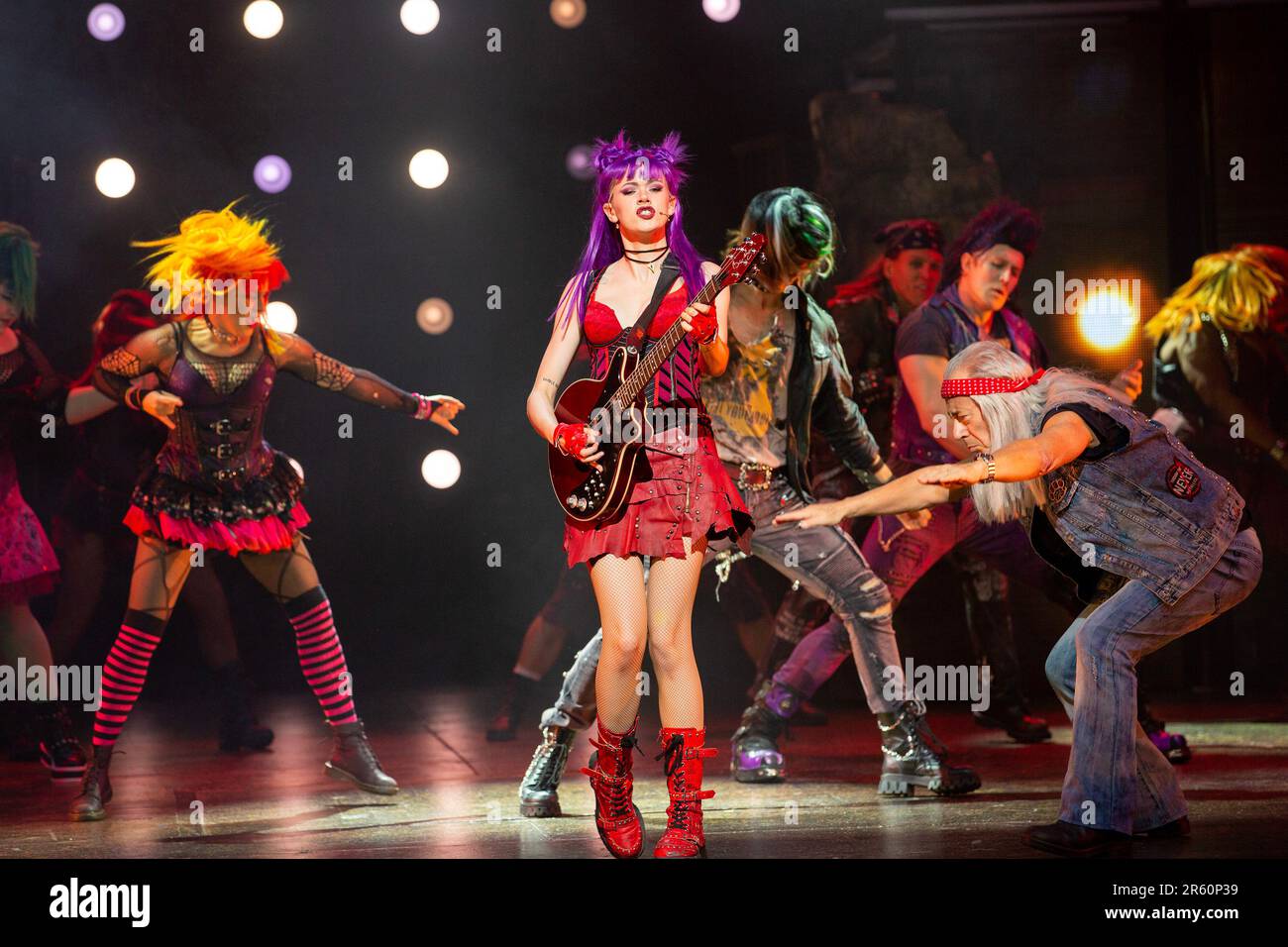 front centre: Elena Skye (Scaramouche) right: Ben Elton (The Rebel ...