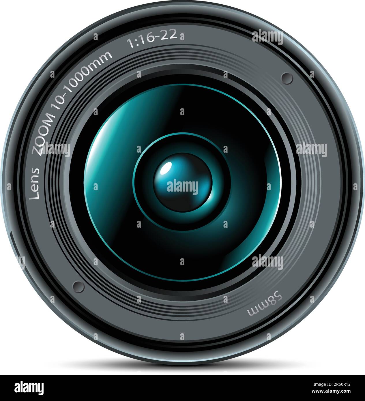 Zoom lens illustration Stock Vector Images - Alamy