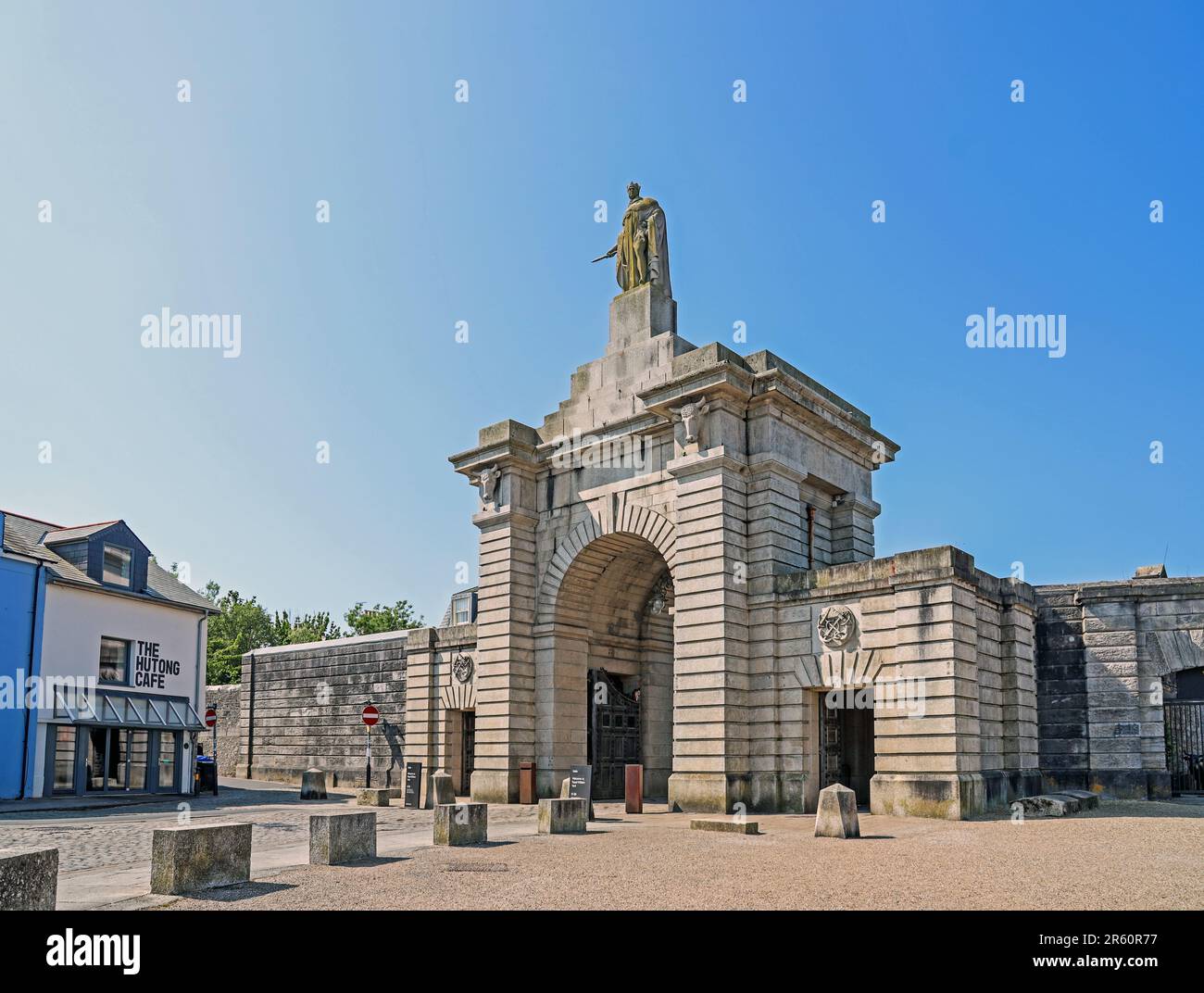 The impressive Main Gate to the Royal William Yard in Stonehouse ...
