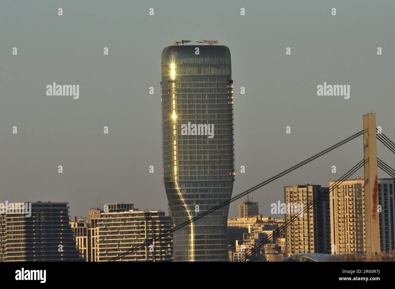 Belgrade Tower at Belgrade Waterfront Stock Photo - Alamy
