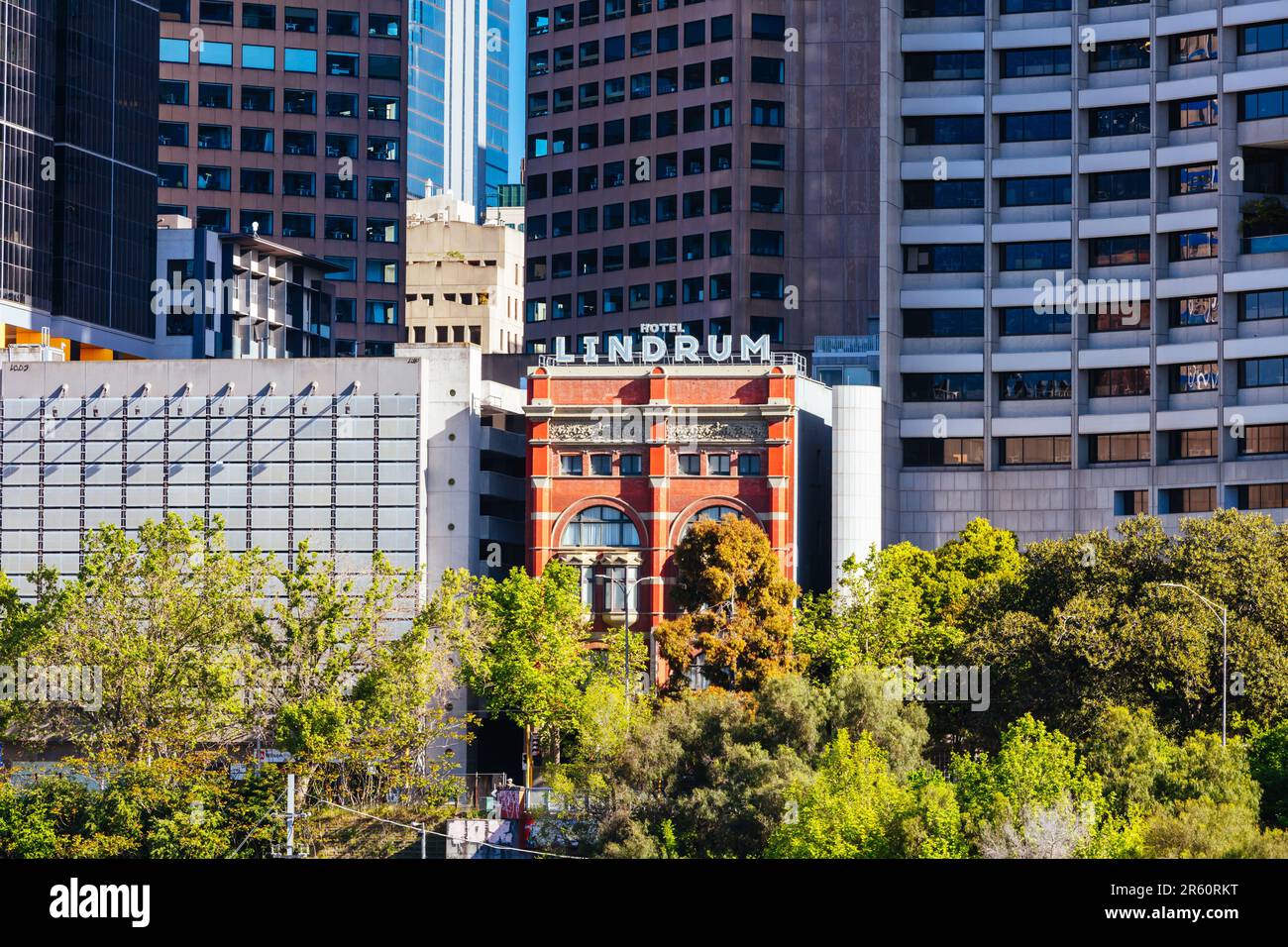 Hotel Lindrum Building in Melbourne Australia Stock Photo - Alamy