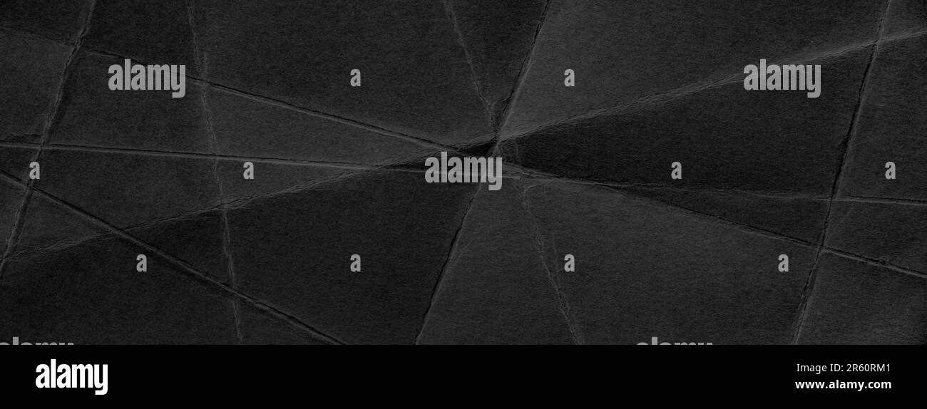 Texture of Black Kraft Paper with Straight Geometric Folds Stock Photo ...