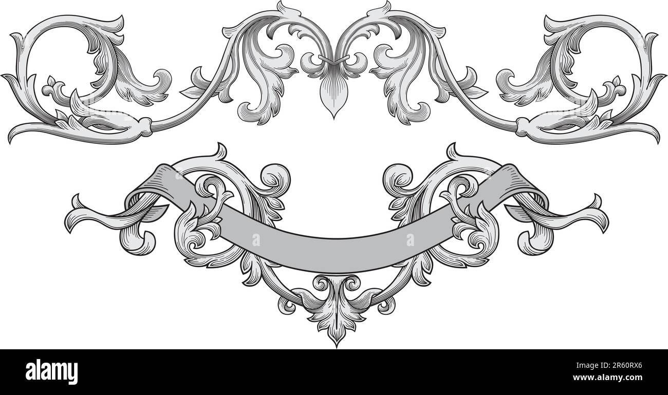 Ornate banner vector Stock Vector Image & Art - Alamy