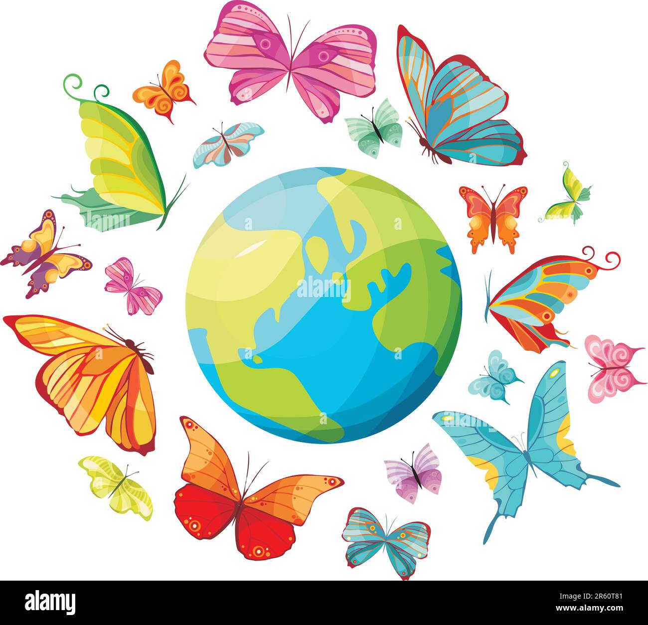Colorful image earth planet Stock Vector Images - Alamy