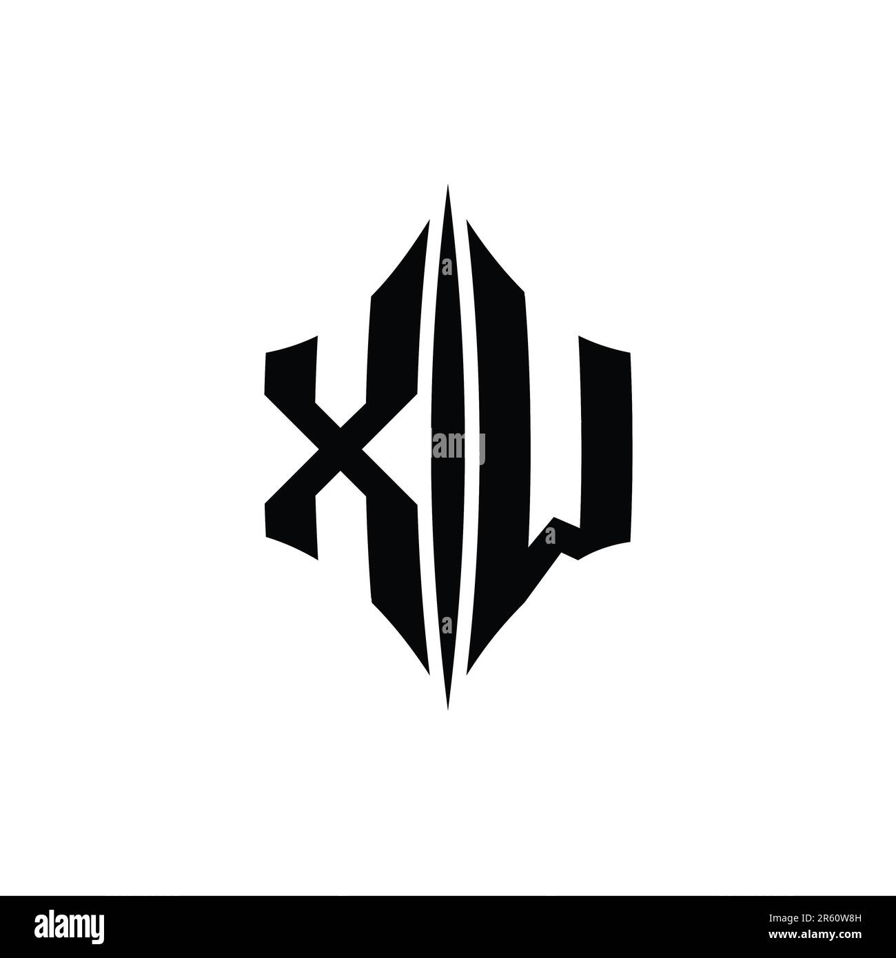 Xw letter logo hi-res stock photography and images - Alamy