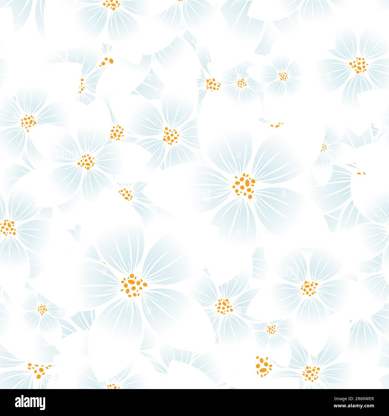 Seamless vector floral background. For easy making seamless pattern ...