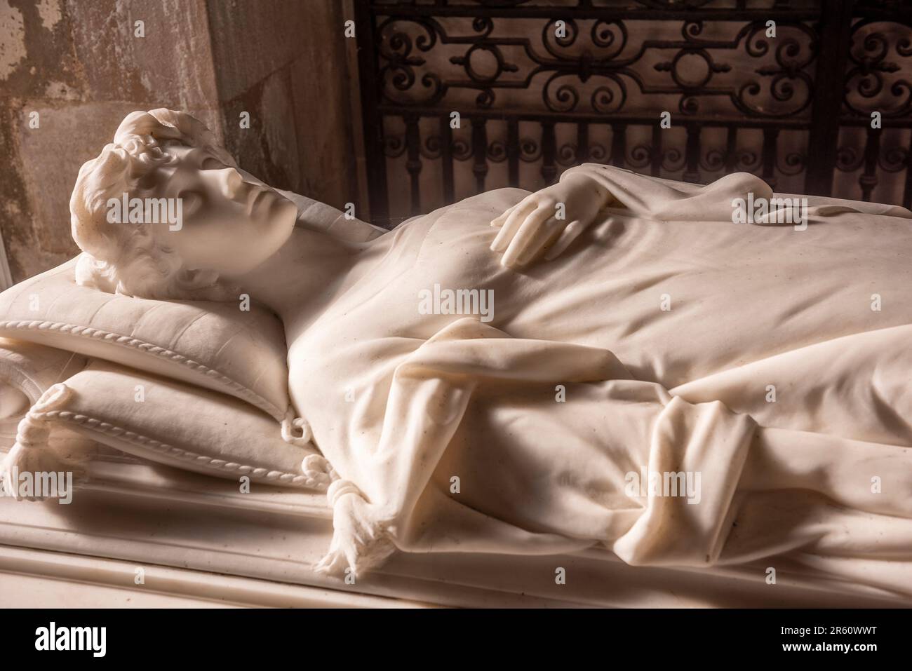 Sir George Frampton's marble effigy of Lady Isabel Wilson who died in ...