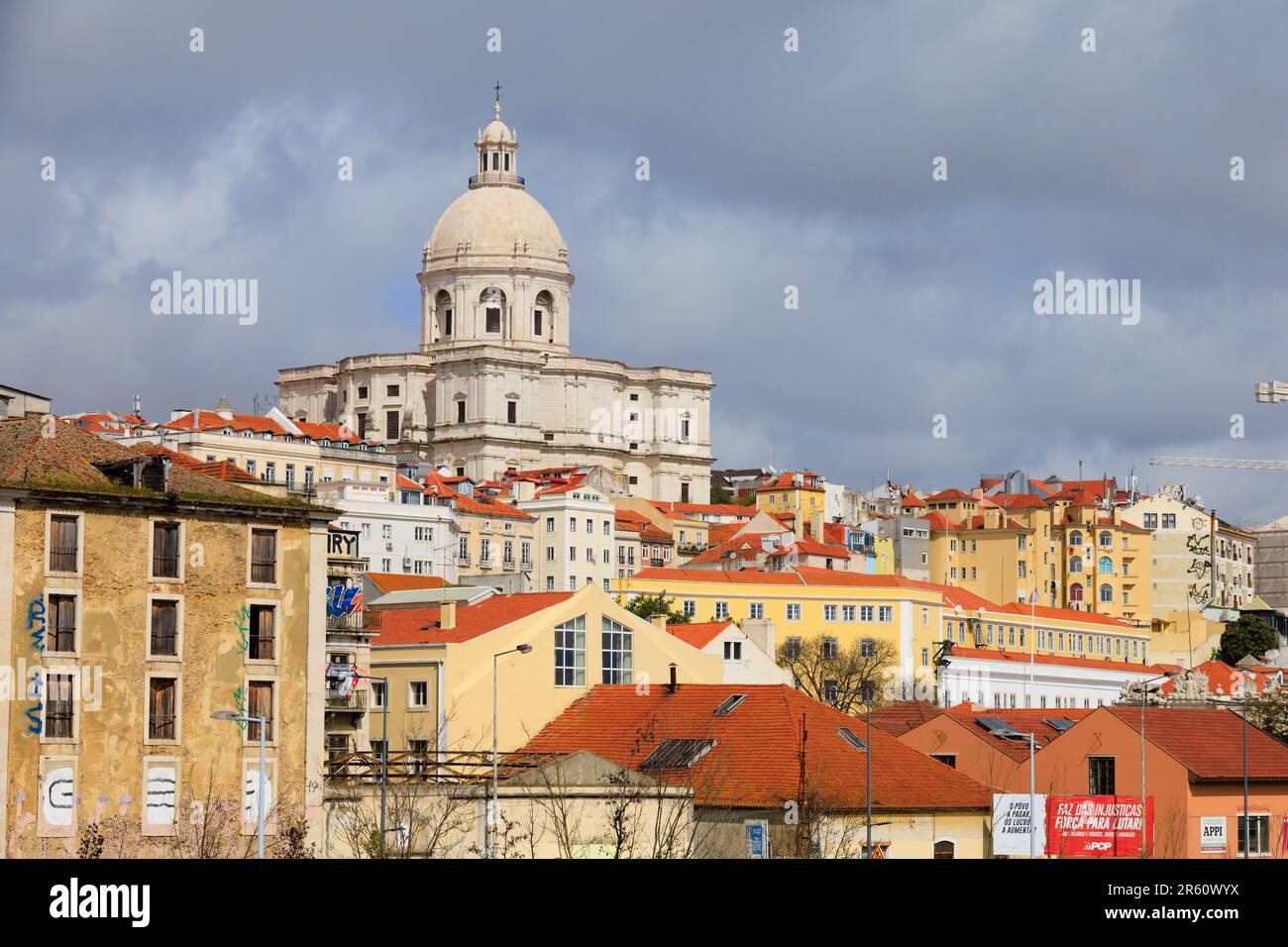 The Dome and building of the National Pantheon, Igreja de Santa ...