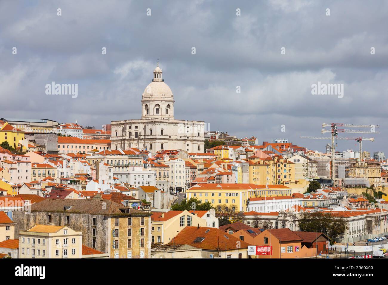 The Dome and building of the National Pantheon, Igreja de Santa ...