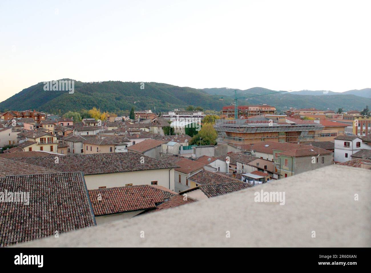 Panorama from the Vignola Garden - Rieti (Italy Stock Photo - Alamy