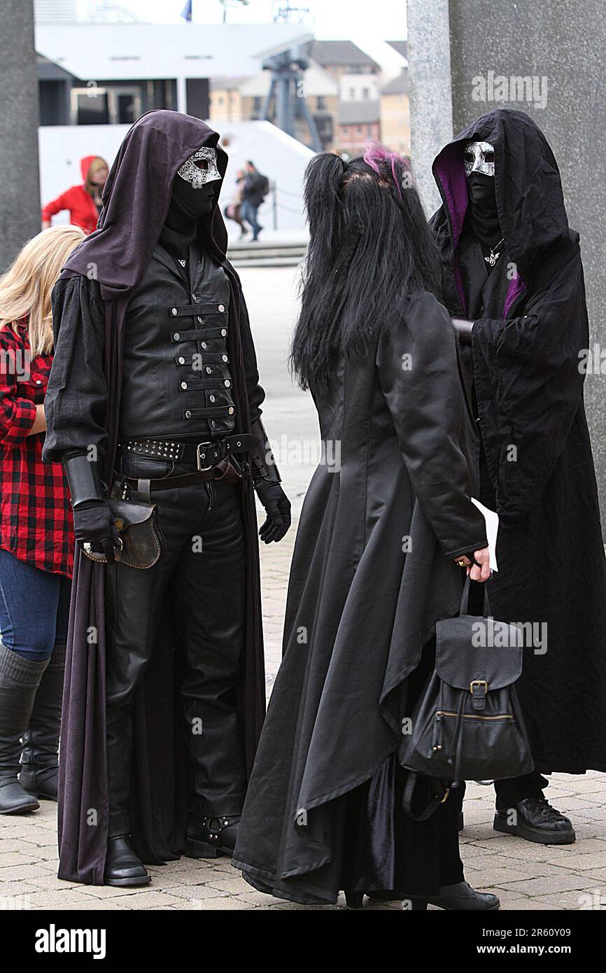 Enthusiasts in costumes attend October's MCM London Comic Con ...