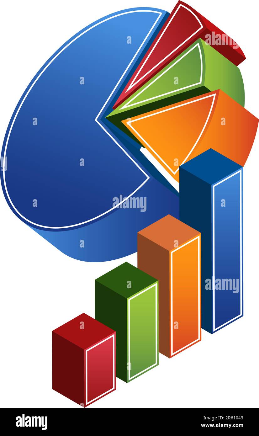 Green graph icon pie Stock Vector Images - Alamy
