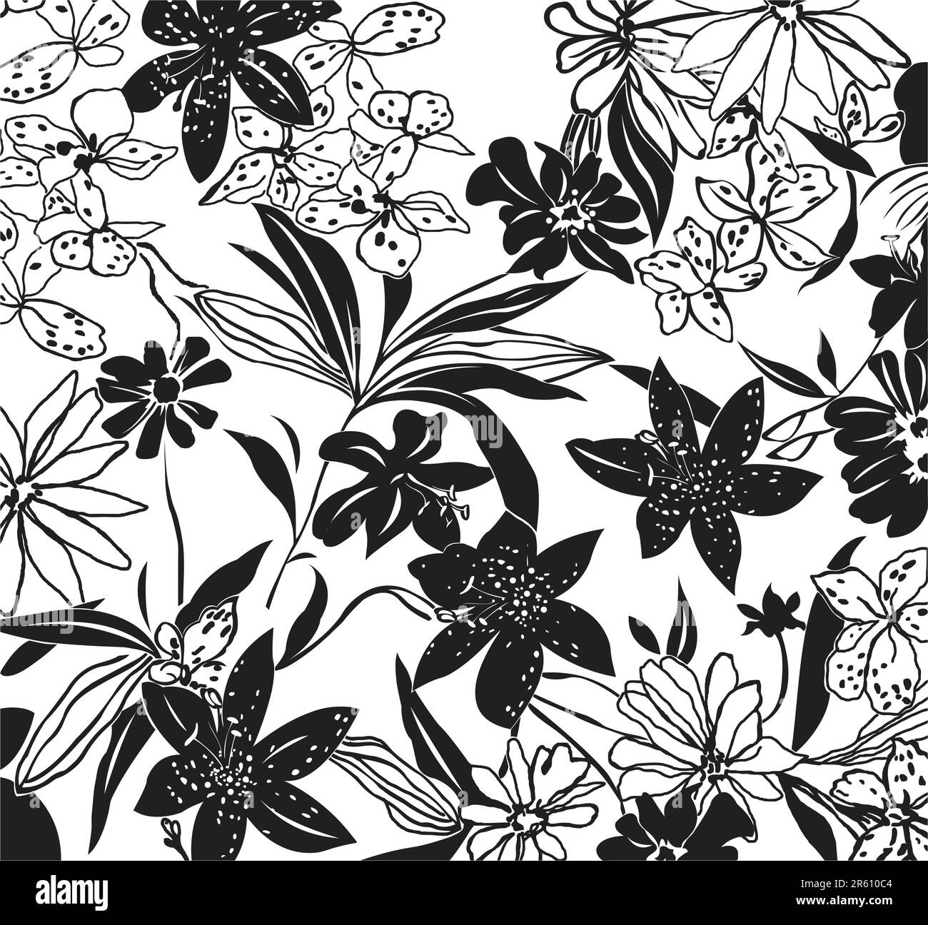 seamless flower design Stock Vector Image & Art - Alamy