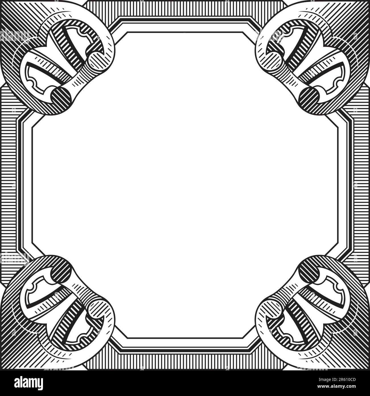 Ornate frame vector Stock Vector Image & Art - Alamy