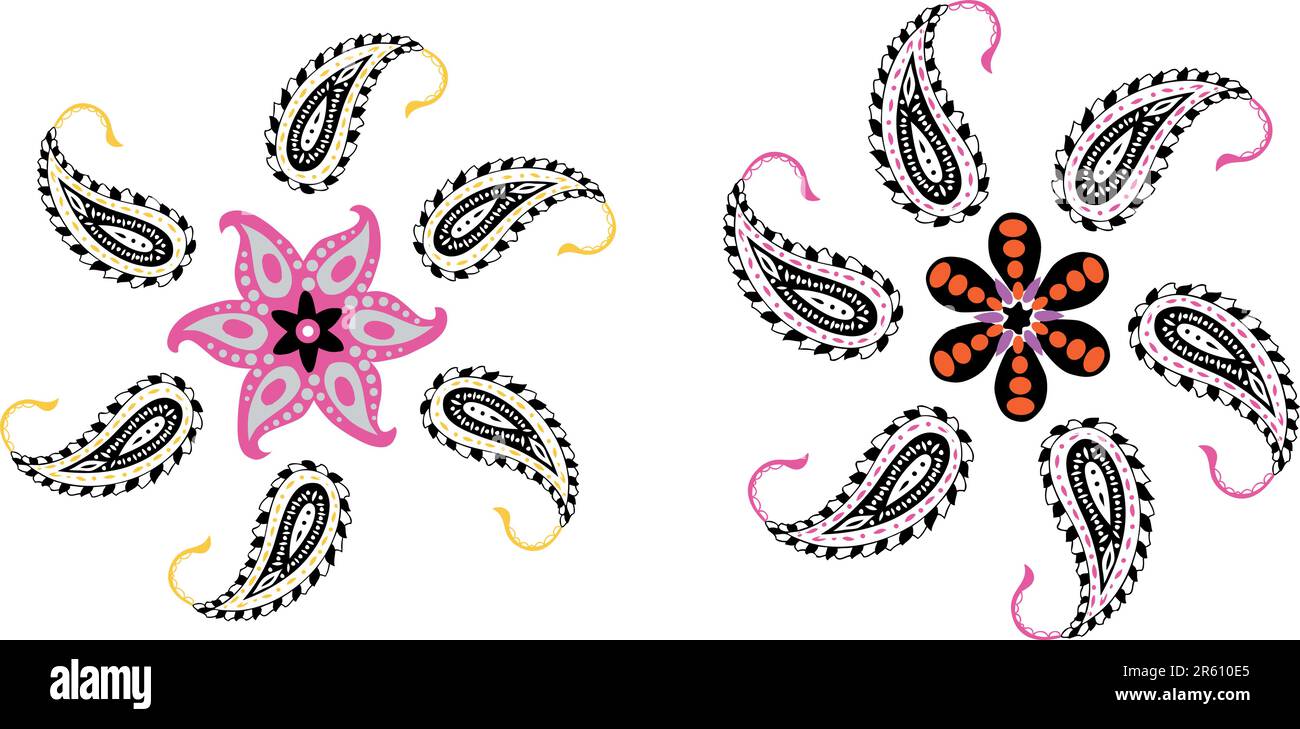 Paisley pattern border hi-res stock photography and images - Alamy