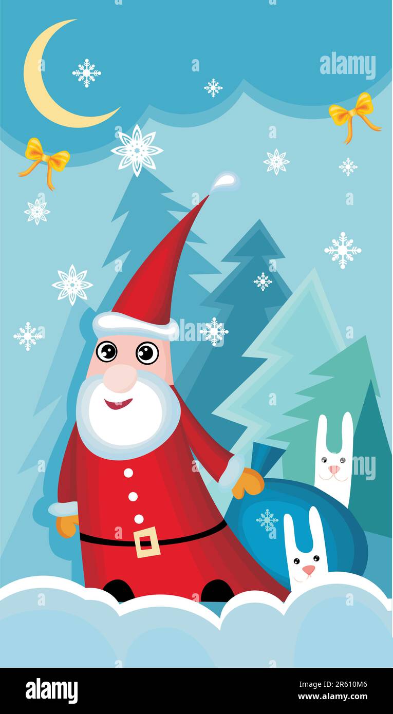 vector illustration of a Santa Claus Stock Vector Image & Art - Alamy