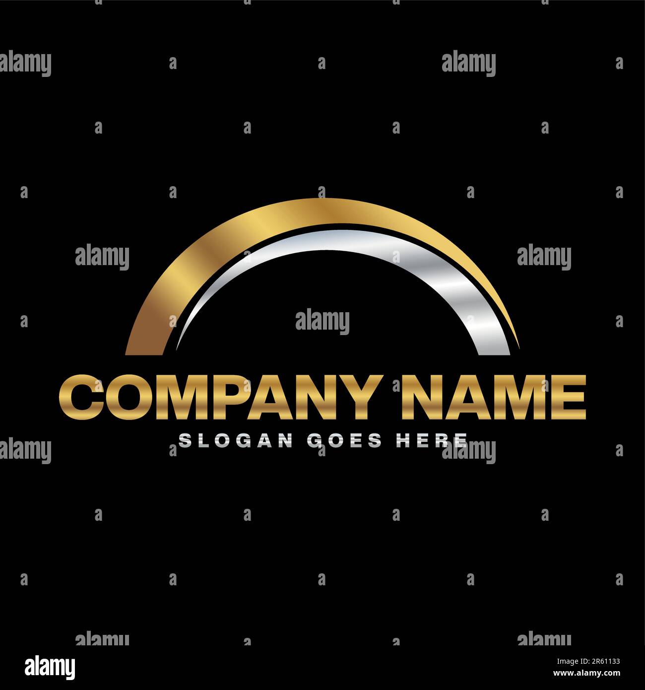 creative abstract bridge logo design template Stock Vector Image & Art ...