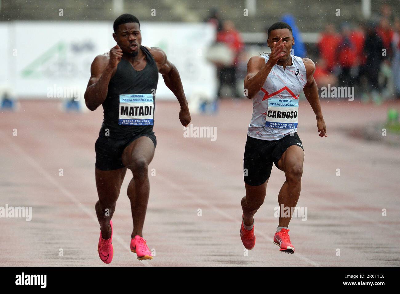 Prague, Czech Republic. 5th June, 2023. EMMANUEL MATADI of Liberia (L ...