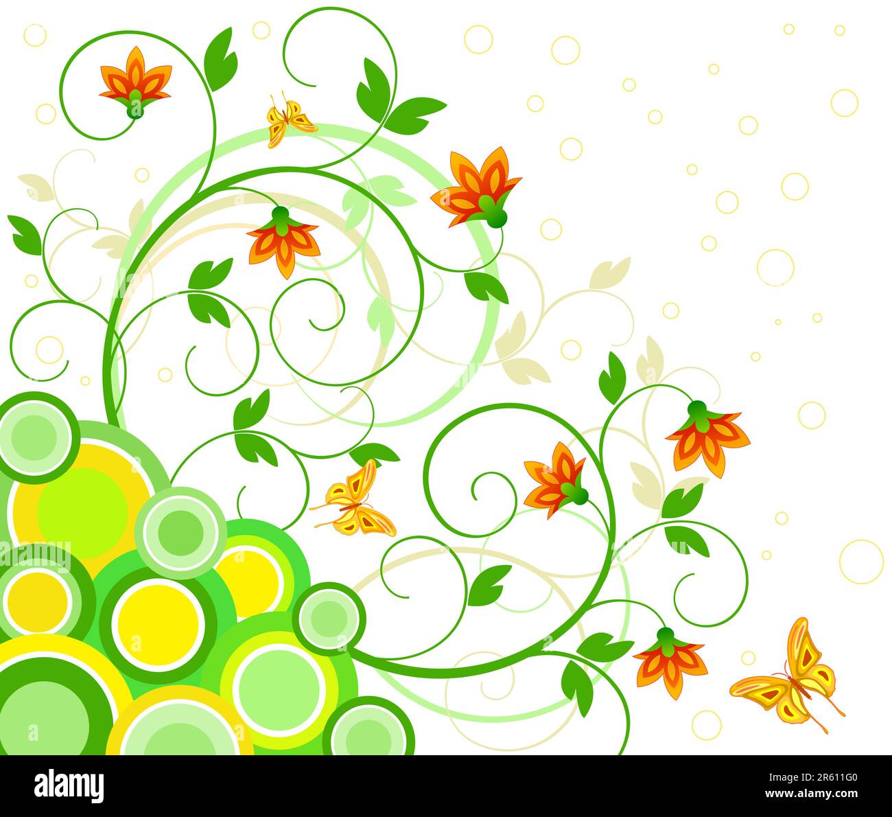 Floral artistic vector background illustration design Stock Vector ...