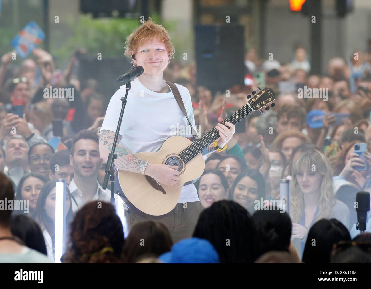 New York, United States. 06th June, 2023. Ed Sheeran performs on the ...